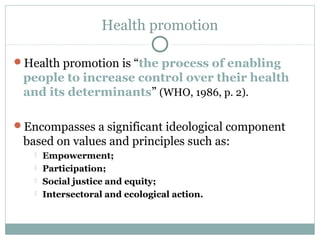 Ethics in health promotion evaluation research | PPT