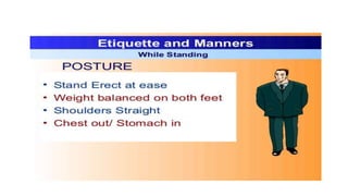 Presentationetiquette^0manner | PPT