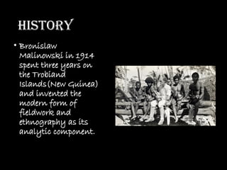 Presentation etnography in anthropological research | PPTX