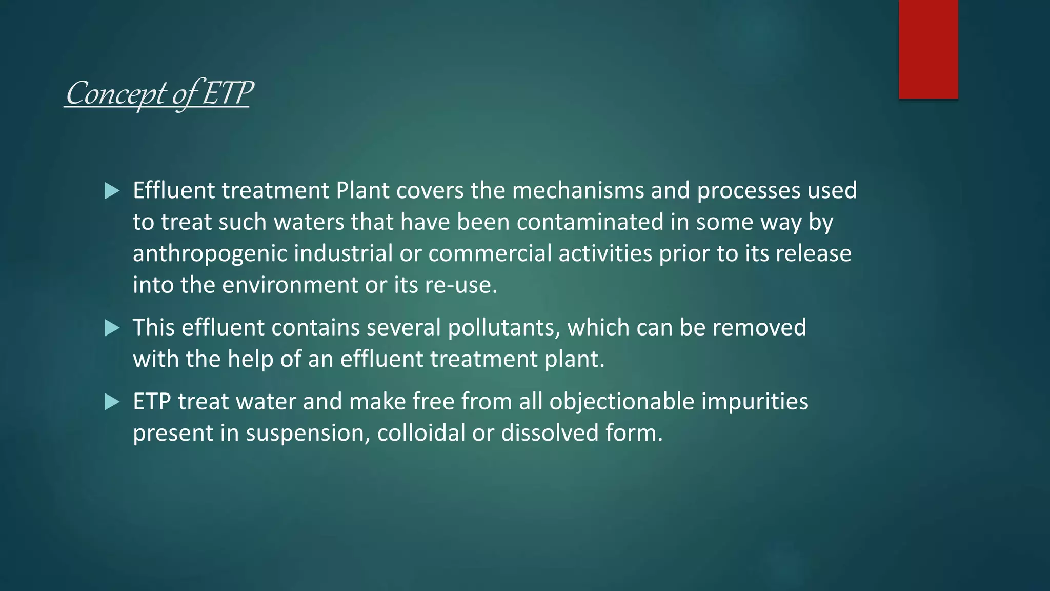 Effluent treatment Plant | PPTX
