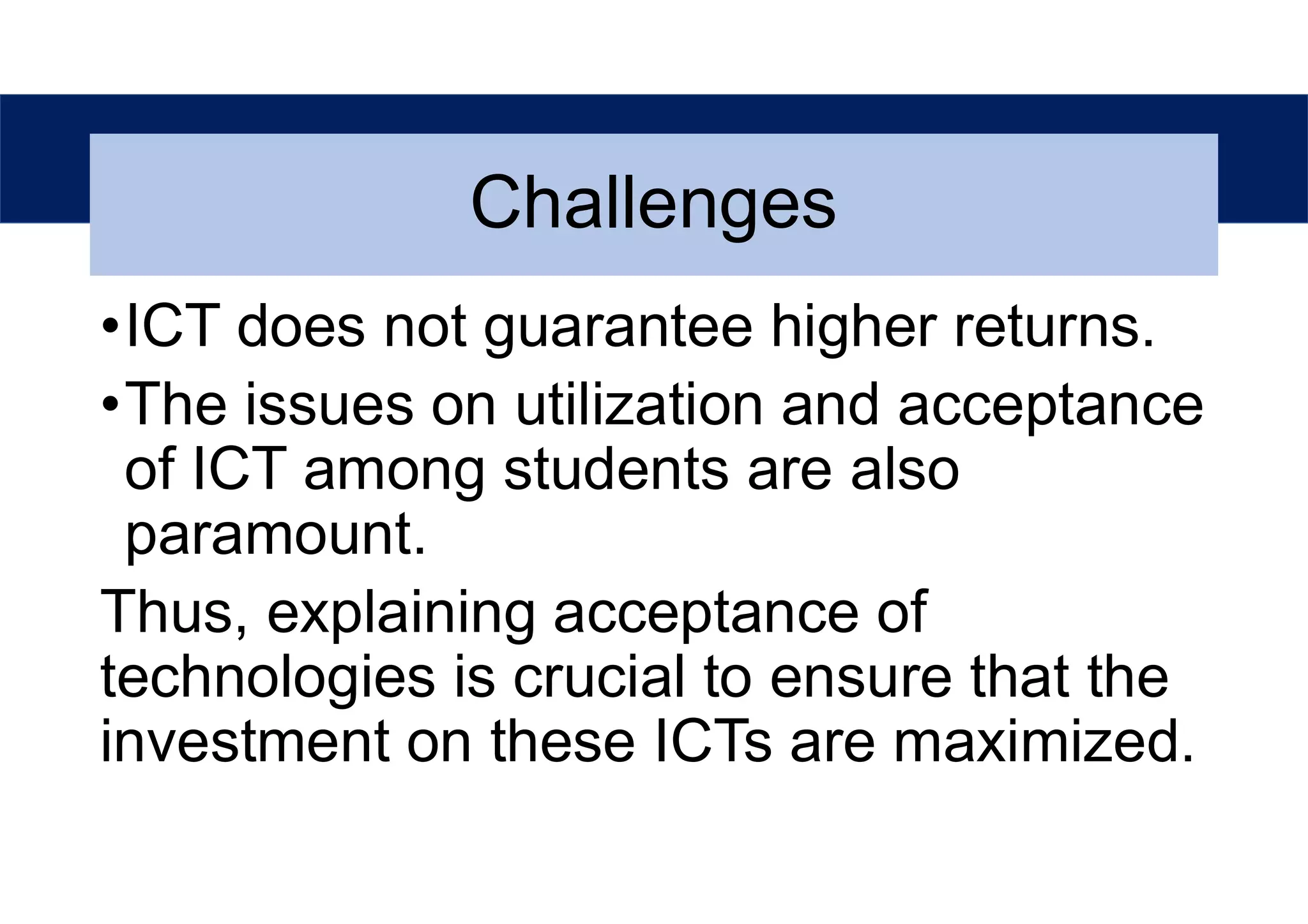 ICT Infrastructure Set and Adoption of Filipino and Indonesian SHS ...