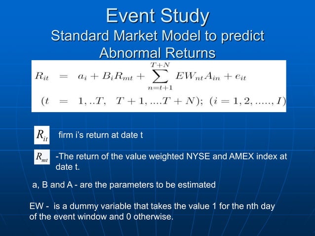 Presentation eventstudysla | PPT