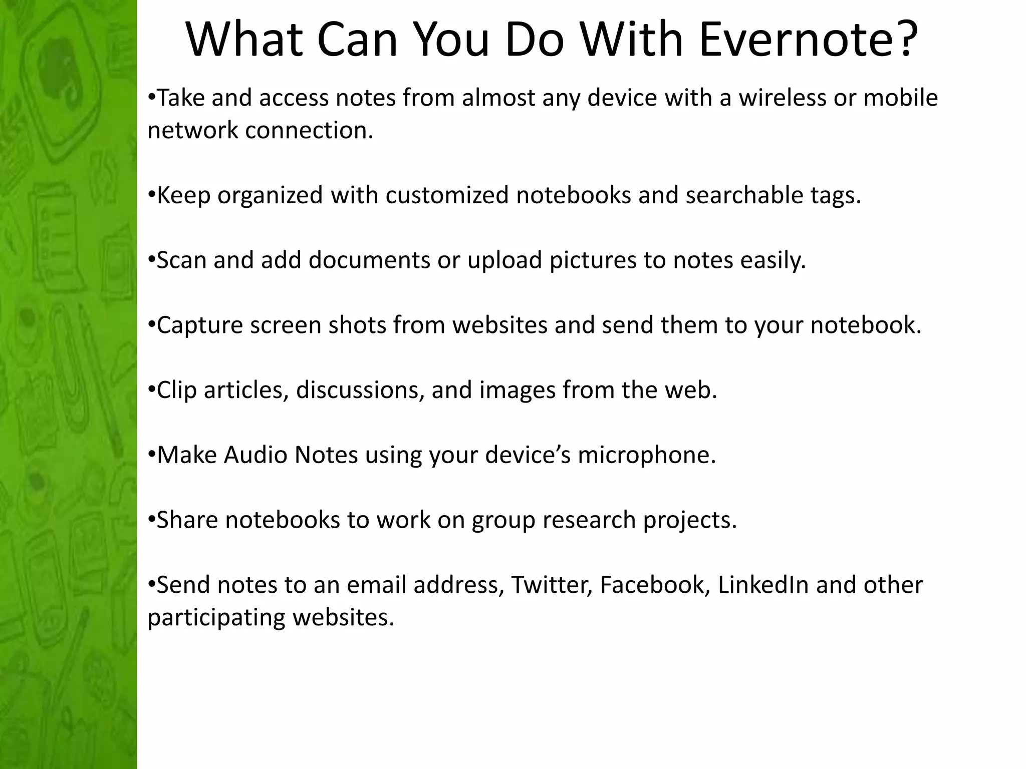 Presentation evernote | PPTX
