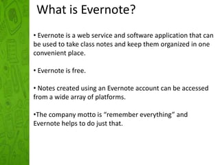 Presentation evernote | PPTX