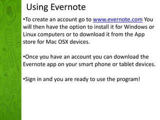 Presentation evernote | PPTX