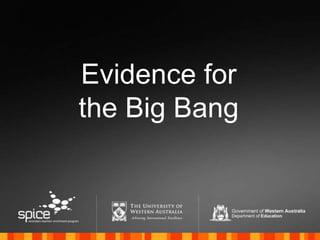 Presentation Evidence for the Big Bang_p.ppt