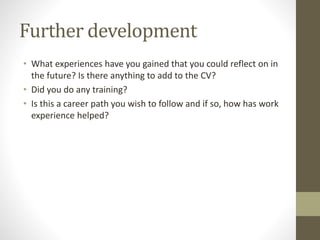 Work Experience Presentation example | PPTX