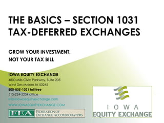 Section 1031 Exchange - The Basics | PPT