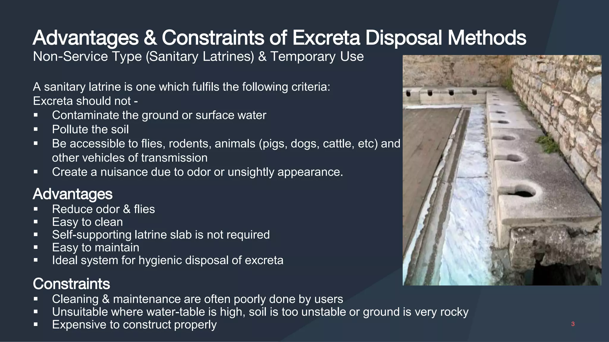 Excreta Disposal | PPTX