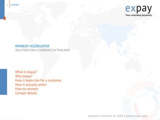 expay — payment solution in Thailand | PDF | Credit Cards | Personal Debt