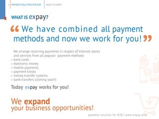 expay — payment solution in Thailand | PDF | Credit Cards | Personal Debt