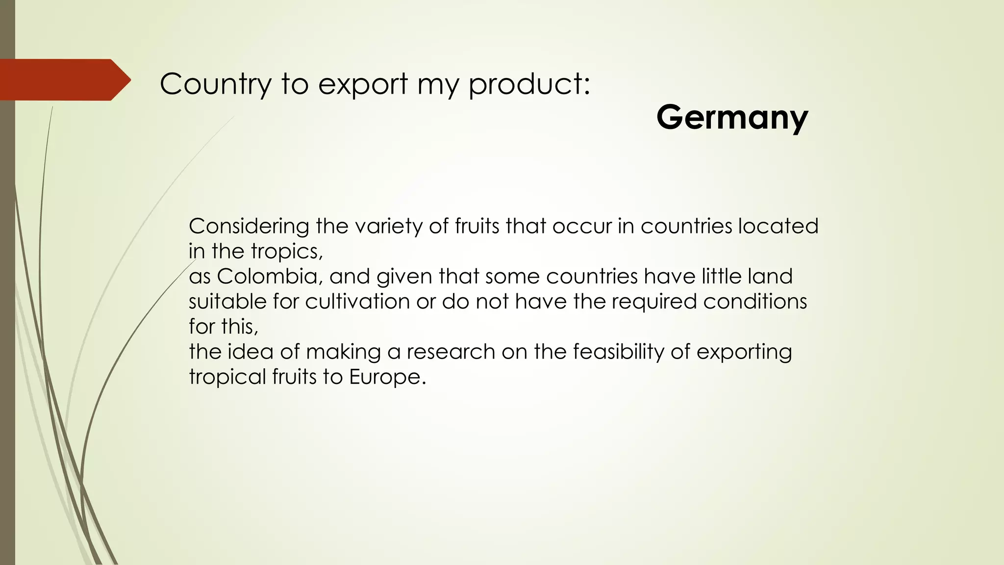 PRESENTATION THE EXPORT | PPT