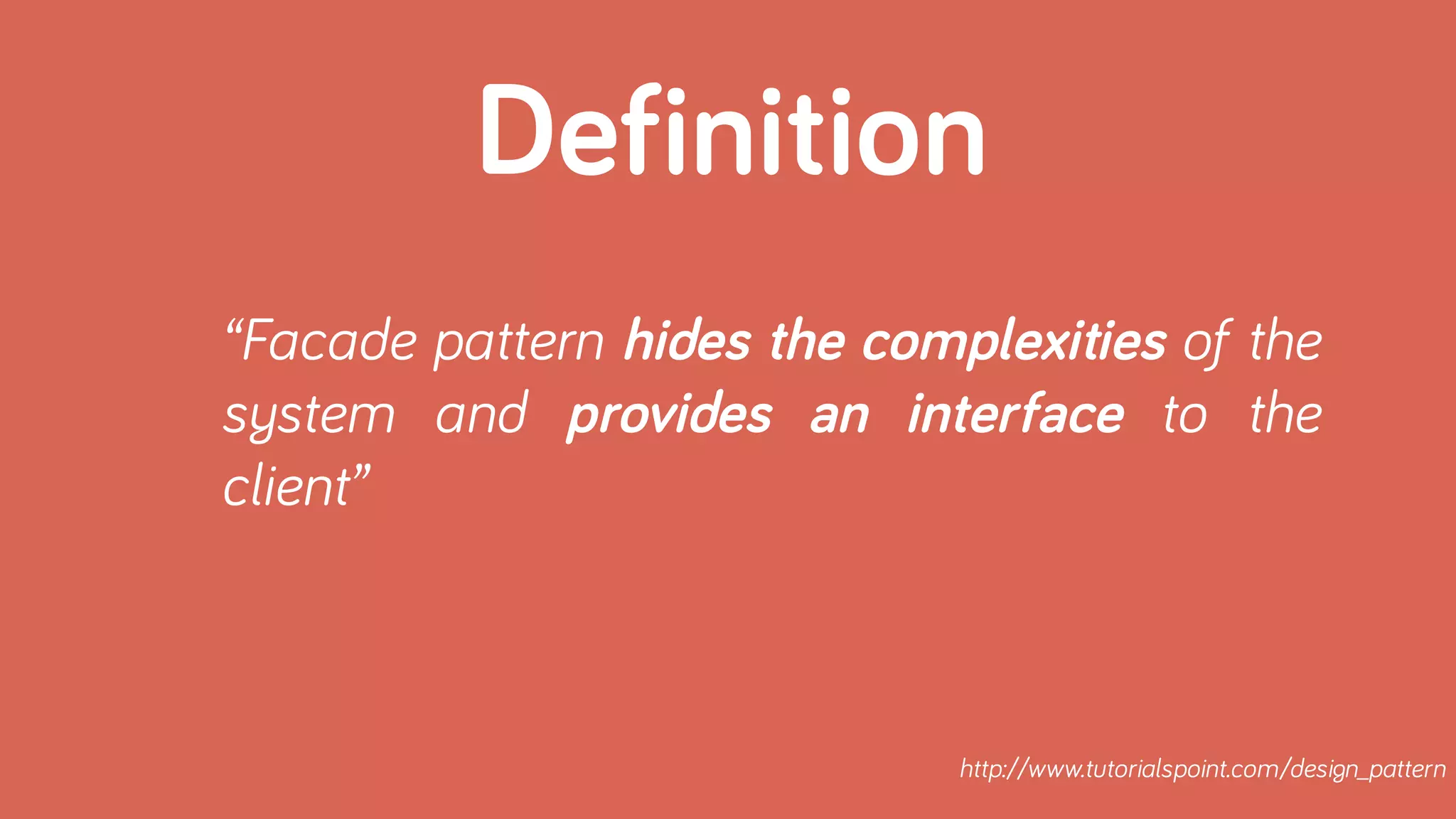 Presentation facade design pattern | PDF