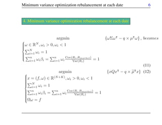 Multi risk factor model | PPT