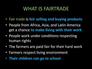 Presentation fairtrade tea | PPTX