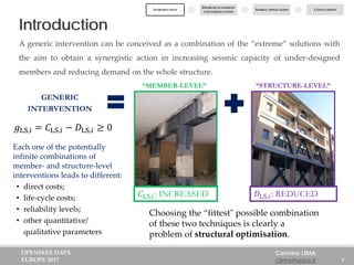 A genetic algorithm aimed at optimising seismic retrofitting of existing RC frames | PPT