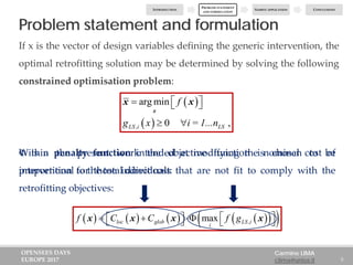 A genetic algorithm aimed at optimising seismic retrofitting of existing RC frames | PPT