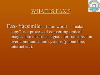 Fax Machine | PPT