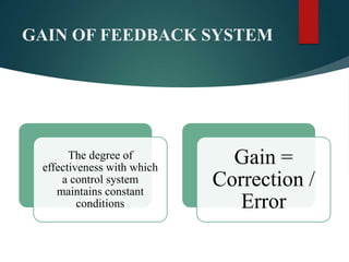 Feedback Systems Controlling Homeostasis | PPTX