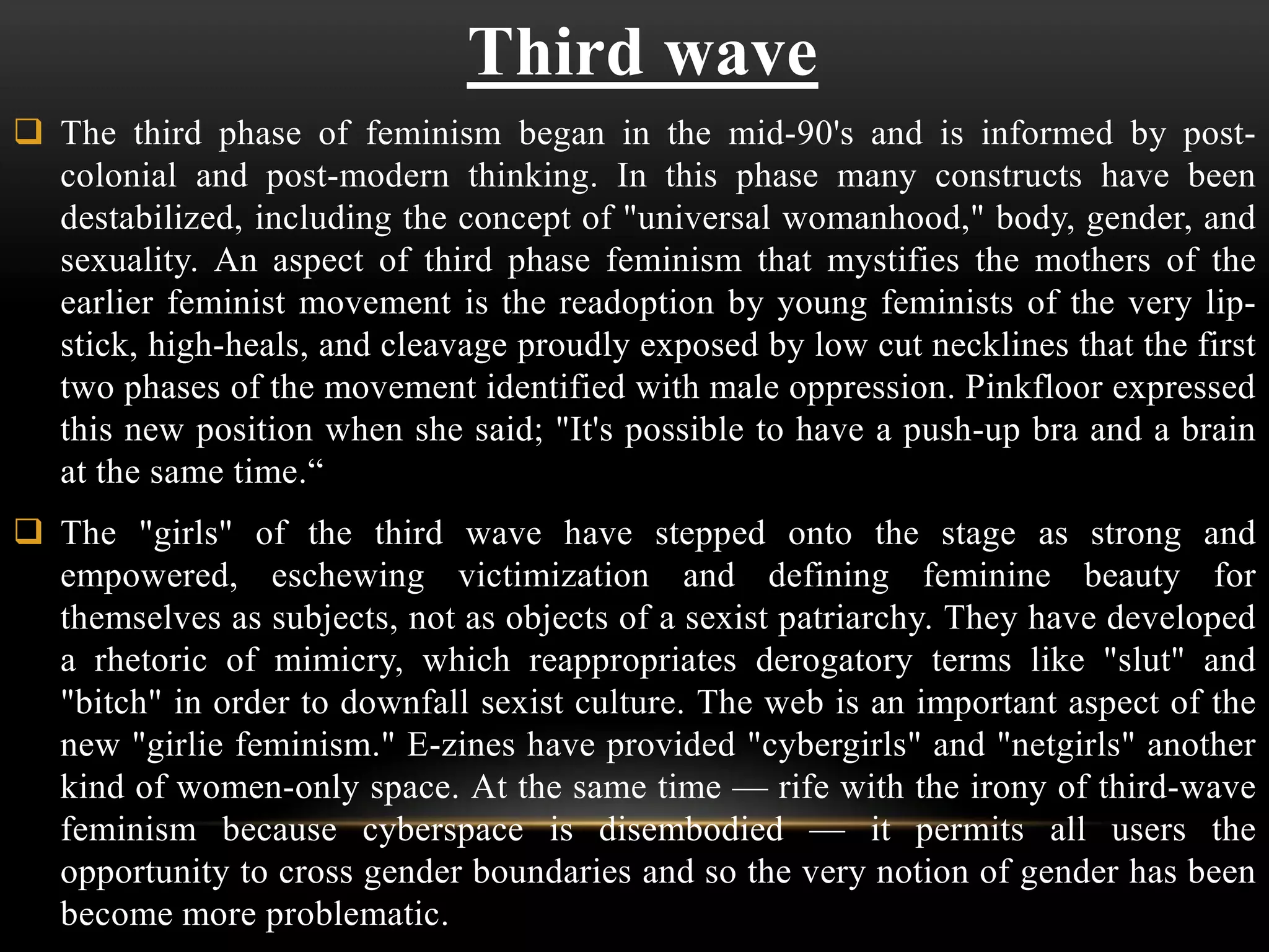 Presentation feminism | PPTX