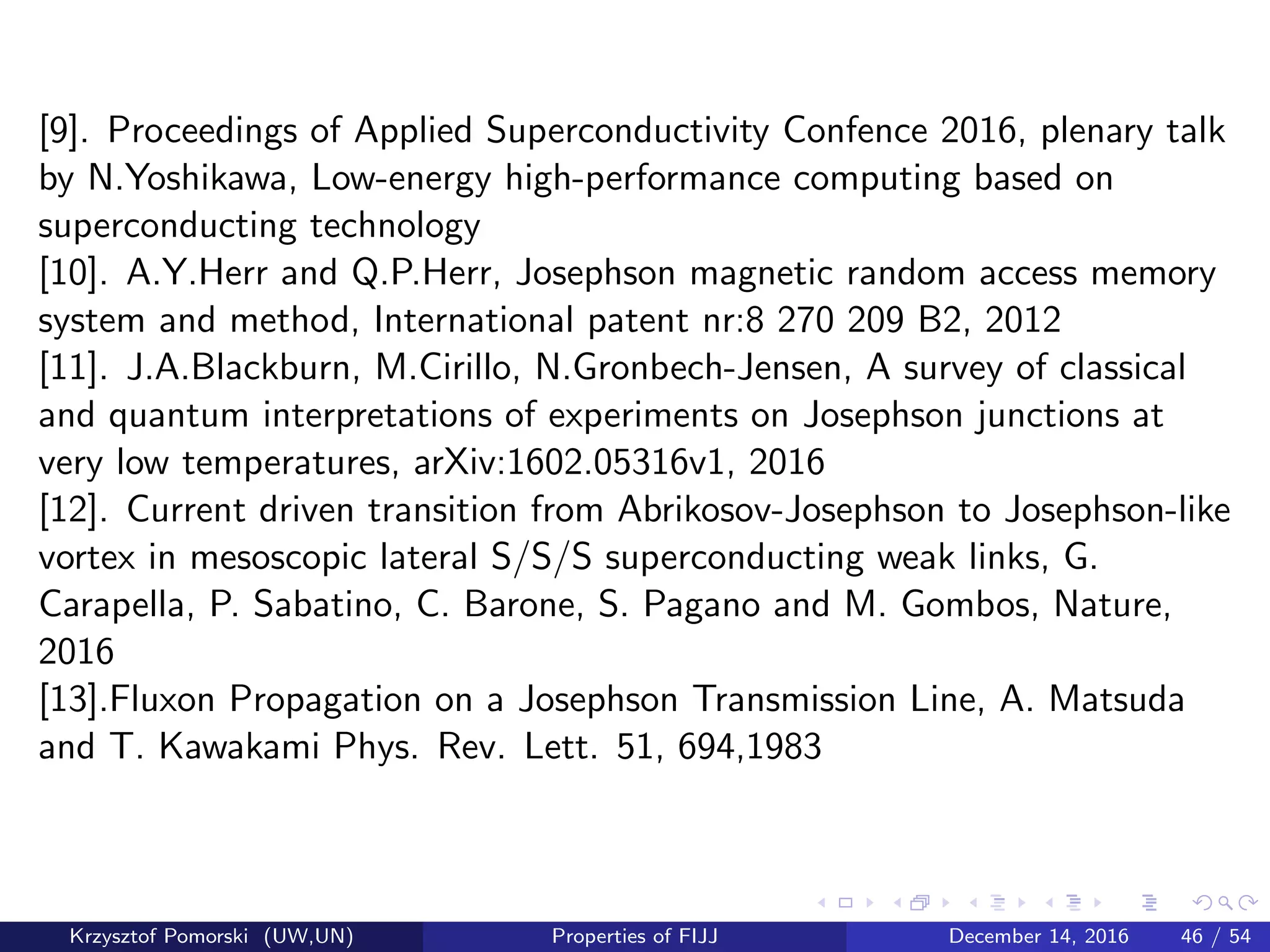 Properties of field induced Josephson junction(s) | PDF
