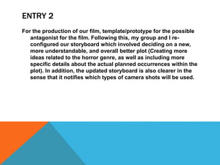 FILM PRODUCTION DIARY | PPT