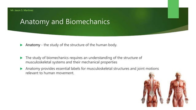 Presentation file about biomechanics.ppt | Bone and Joint Conditions | Diseases and Conditions