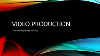 Presentation filming | PPT