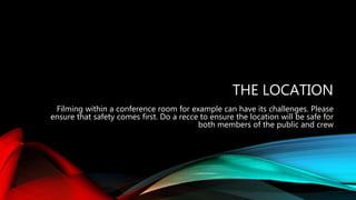 Presentation filming | PPT