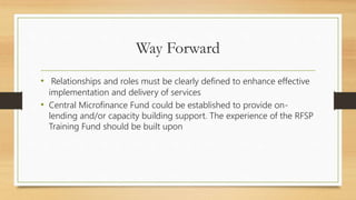 Presentation fin4 dev role of microfinance in ghana | PPTX