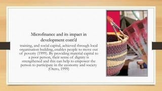 Presentation fin4 dev role of microfinance in ghana | PPTX