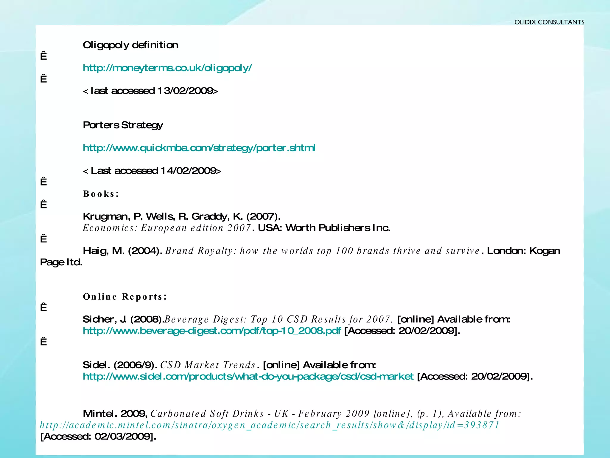 Pepsi-Cola Competitive Analysis | PPT