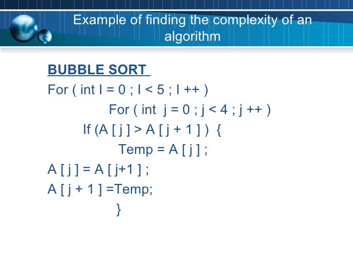 Complexity Of Algorithm