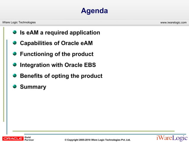 Oracle eAM Overview And Integration With E-Business Suite | PPT ...