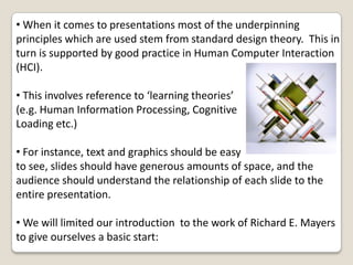 Underpinning Principles of Presentation | PPTX