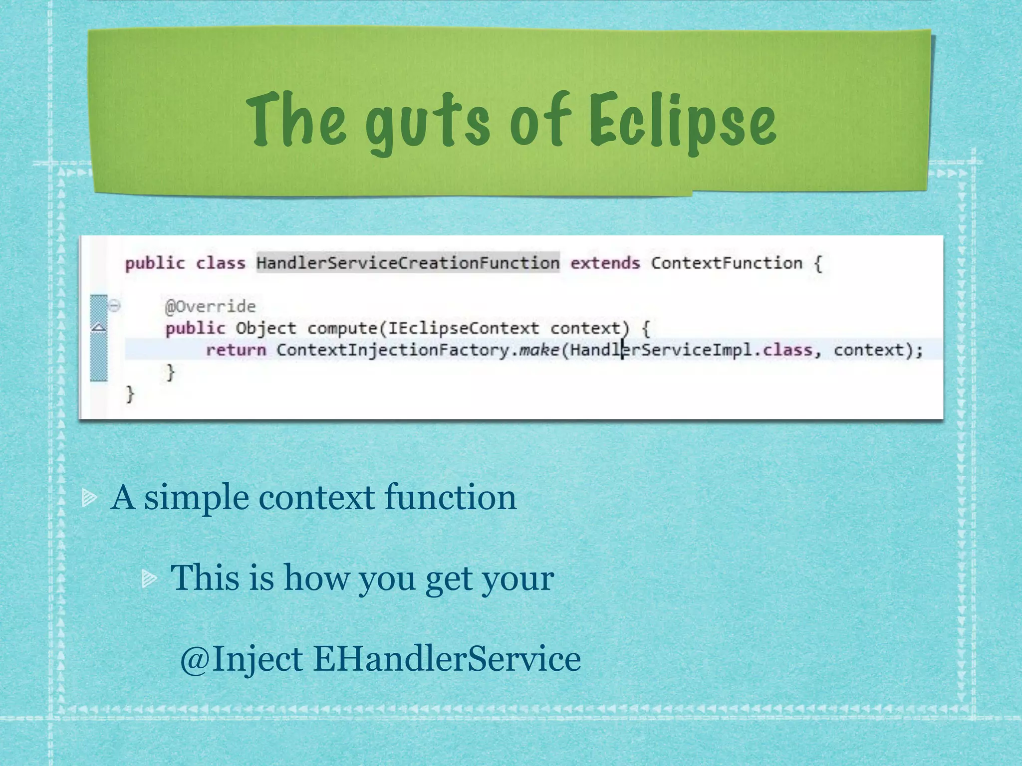 Eclipse 4 Context Functions | PPT