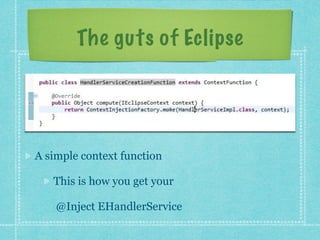 Eclipse 4 Context Functions | PPT