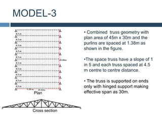 parametric study of different geometries of steel truss and ...