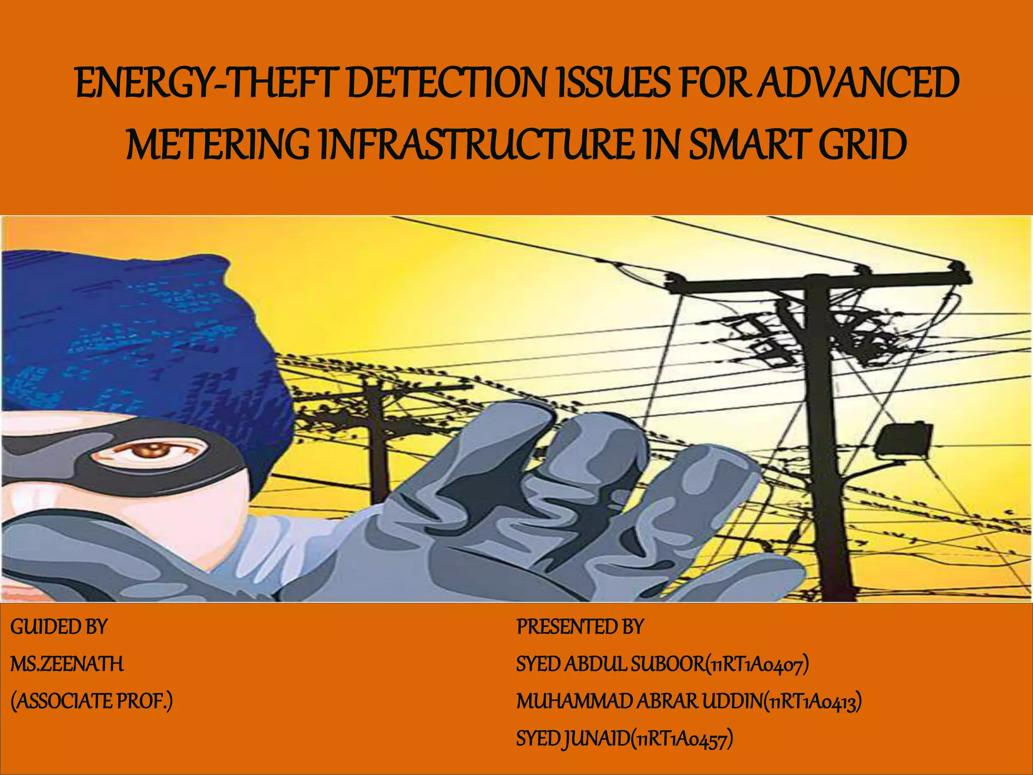 energy theft detection | PPTX