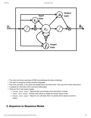 RNN, LSTM and Seq-2-Seq Models | PDF