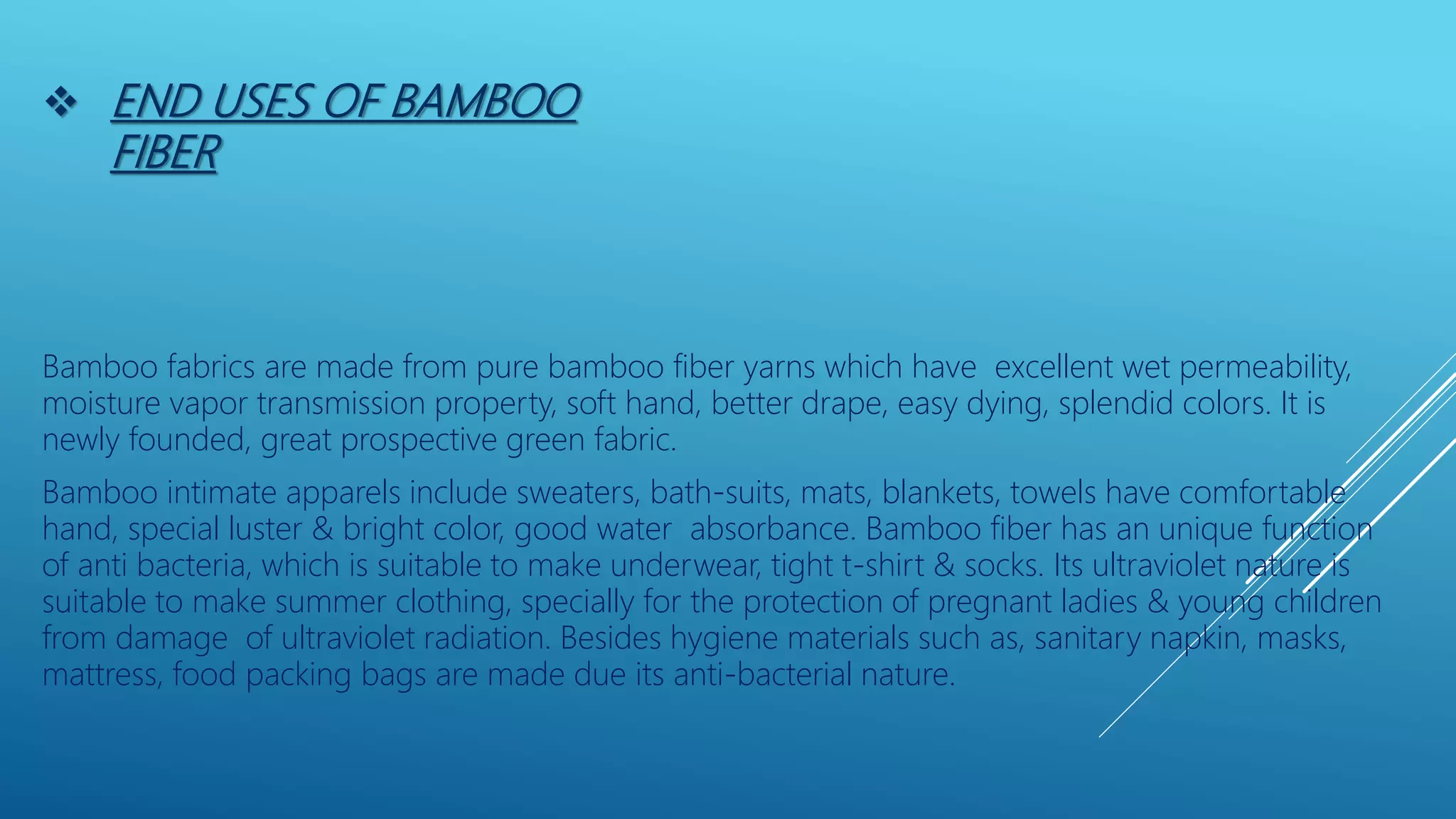 Bamboo fibre processing | PPTX