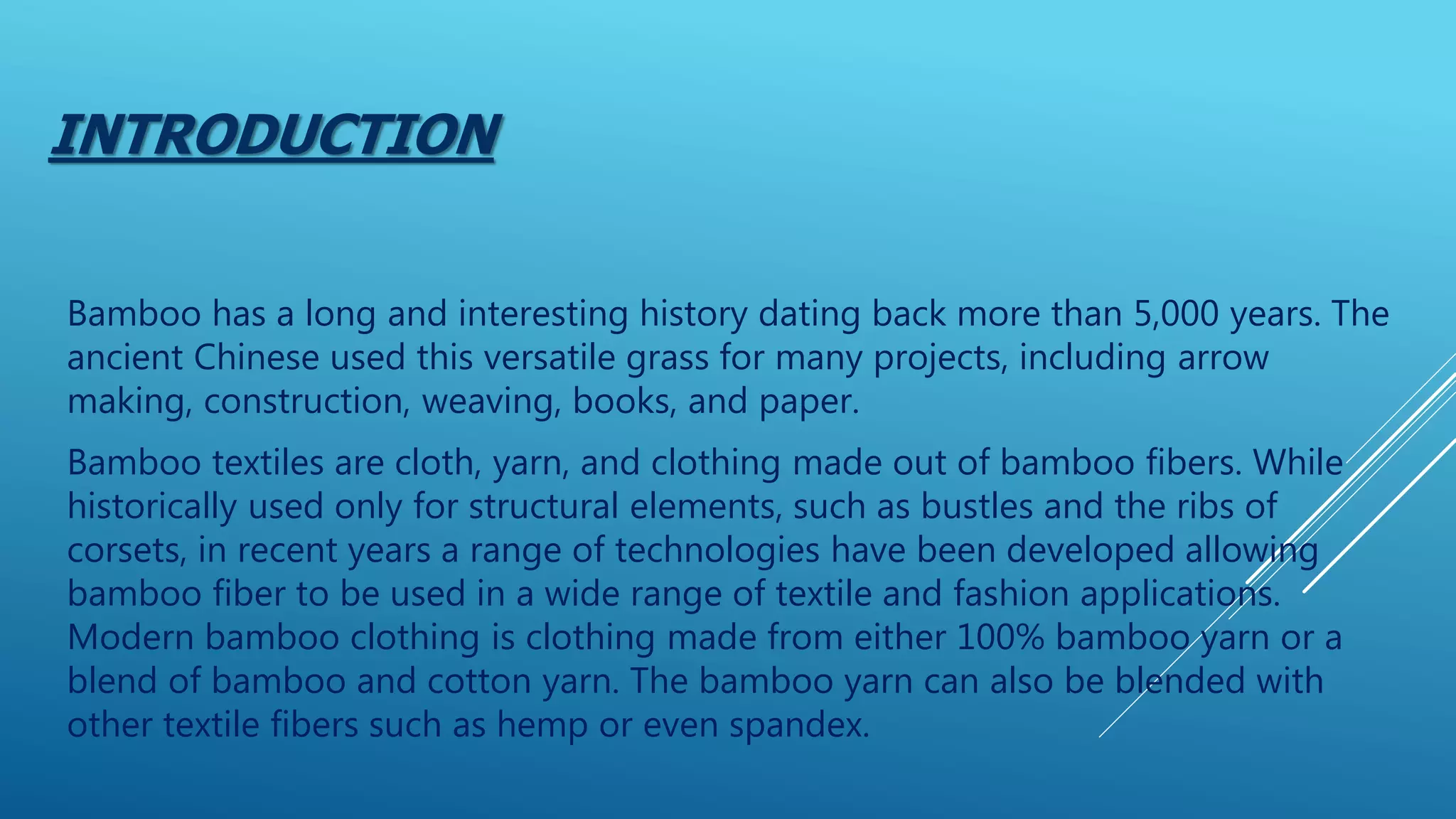 Bamboo fibre processing | PPTX