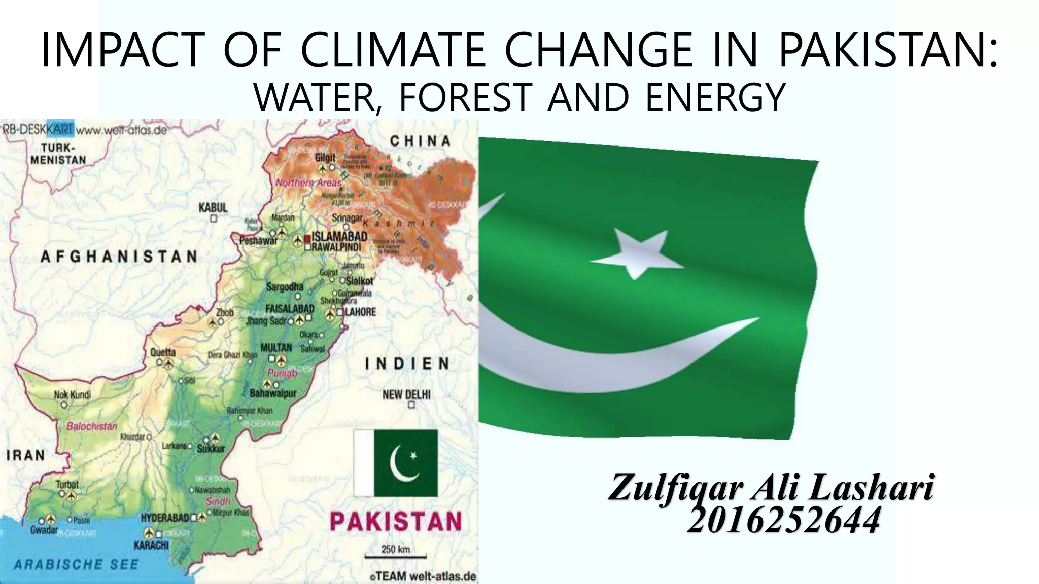 Climate Change In Pakistan | PPTX