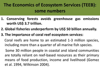 Economics of Ecosystem and Biodiversity | PPTX