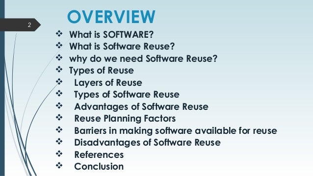 Software Reuse