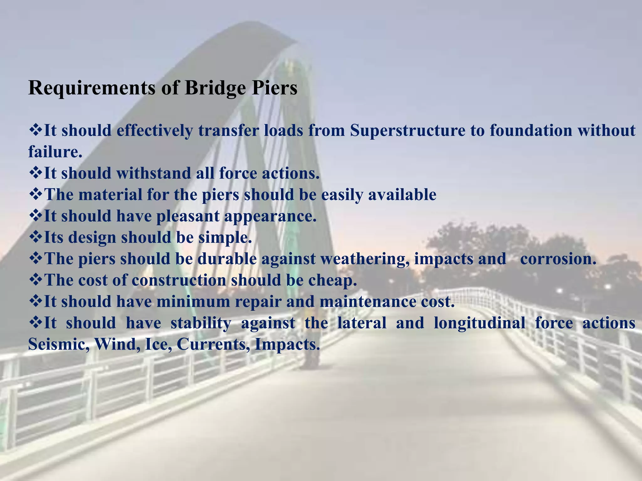 About Bridge pier. | PPTX