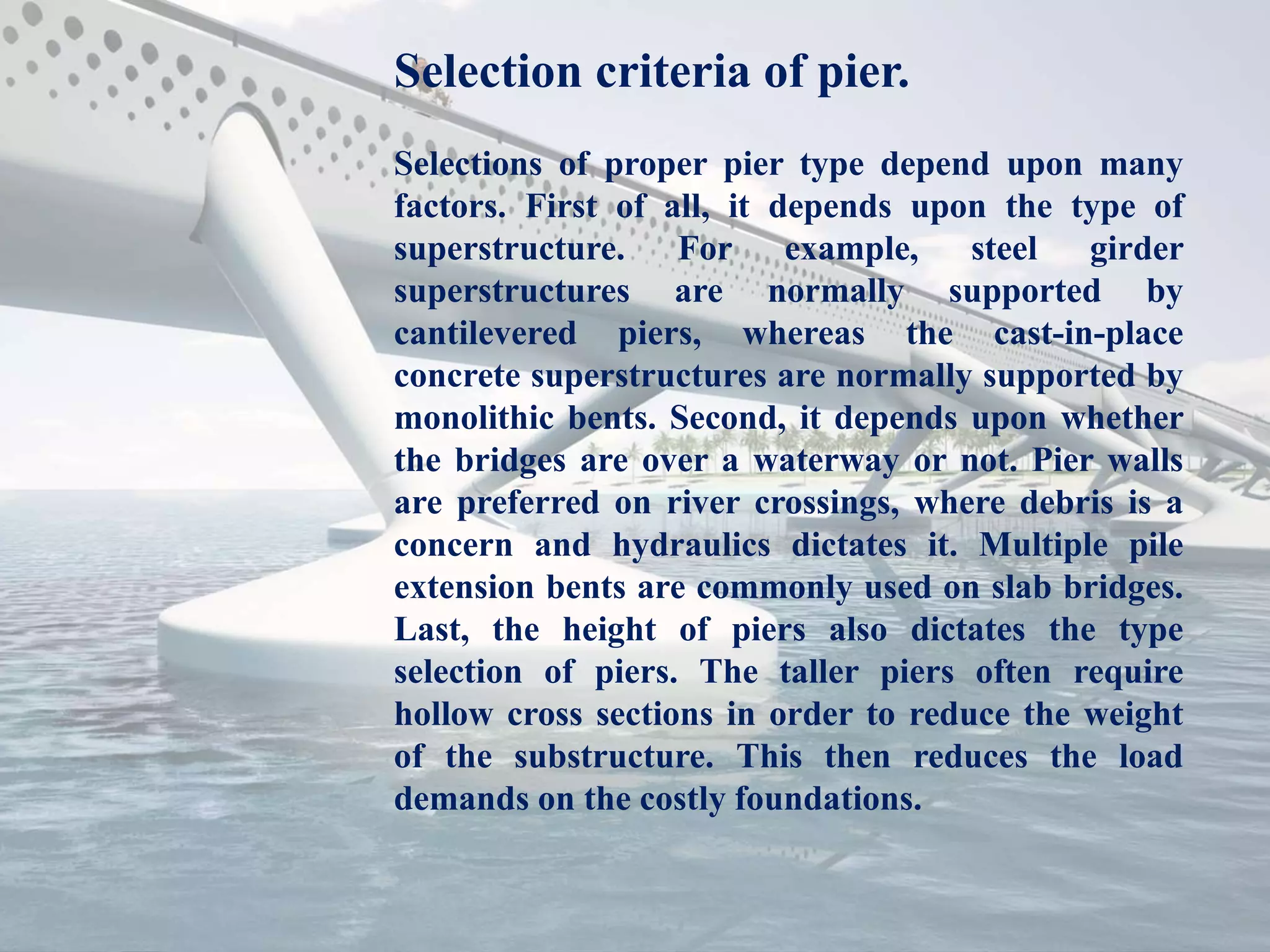 About Bridge pier. | PPTX