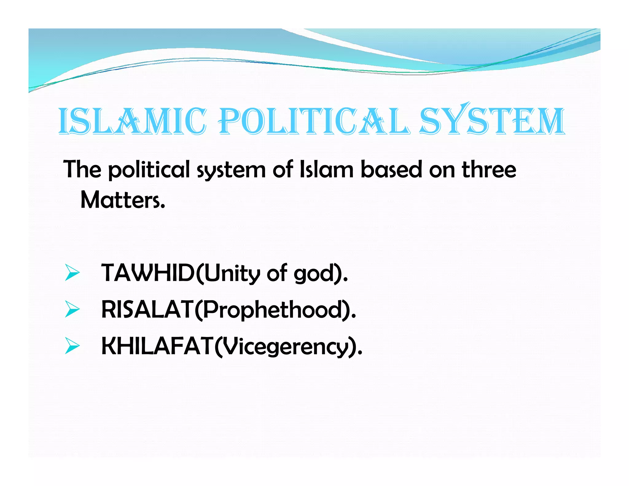 Political system of Islam | PDF