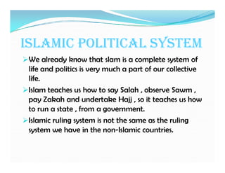 Political system of Islam | PDF