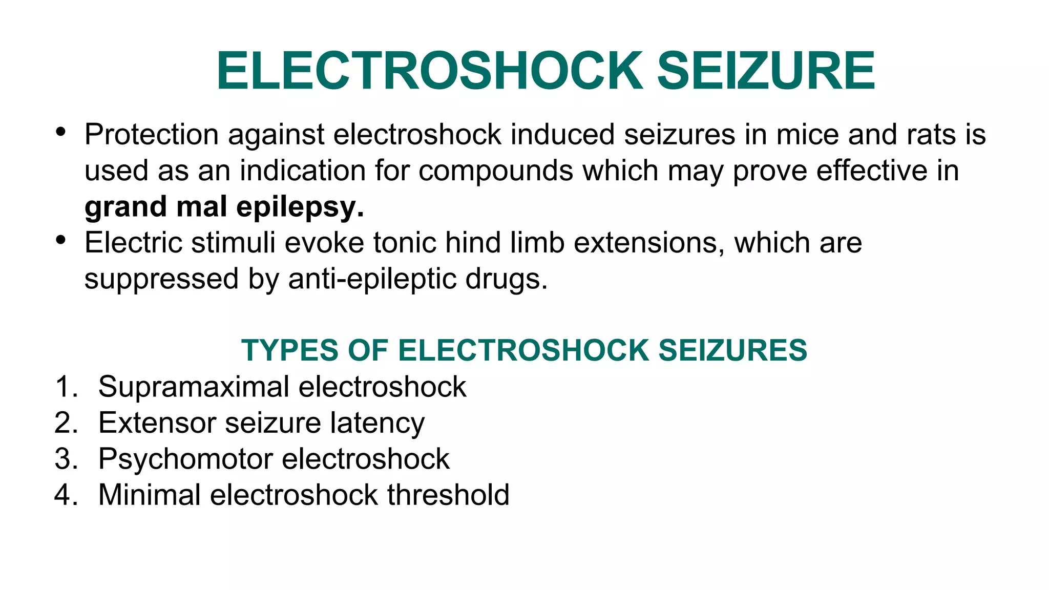 SCREENING MODEL OF ANTI-EPILEPTICS | PPTX